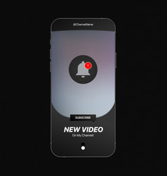 Social media profile icon interface subscribe Vector Image