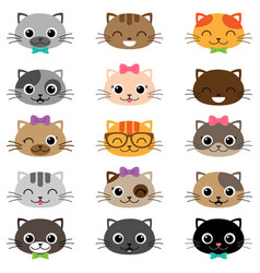 Cute cat gaming animal game Royalty Free Vector Image
