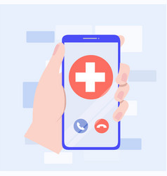Healthcare mobile service concept Royalty Free Vector Image