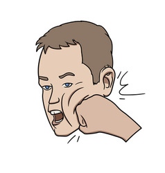 Cute boy face cartoon Royalty Free Vector Image