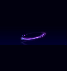 Circle golden light tracing effect Royalty Free Vector Image