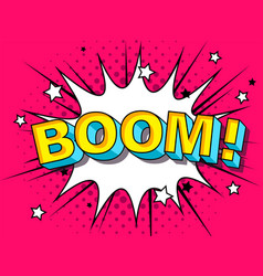 Yeah comic cartoon explosions Royalty Free Vector Image