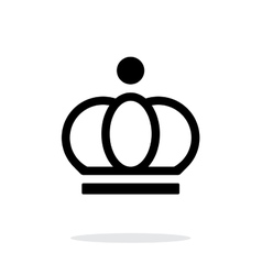 Royal queen letters and crown logo Royalty Free Vector Image