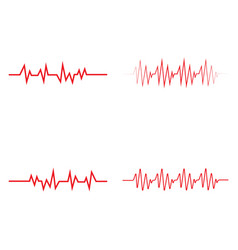 Ecg heartbeat line electrocardiogram normal Vector Image