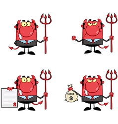 Devil cartoon Royalty Free Vector Image - VectorStock