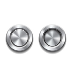 Metal button icon Royalty Free Vector Image - VectorStock