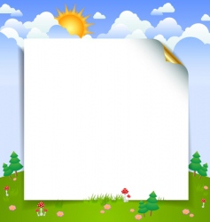 Landscape scene background Royalty Free Vector Image