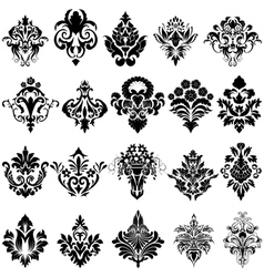 Damask emblem set Royalty Free Vector Image - VectorStock