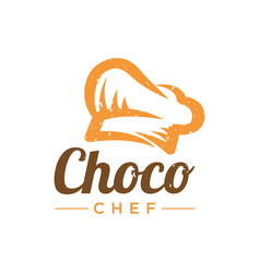 Chocolate logo design creative Royalty Free Vector Image