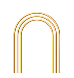 Golden luxury classic arch portal with columns Vector Image