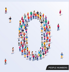 Group people letter form Royalty Free Vector Image