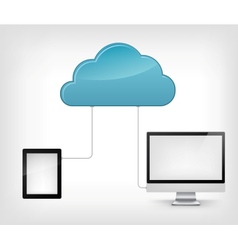 Cloud service Royalty Free Vector Image - VectorStock