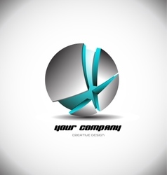 Abstract 3d sphere logos Royalty Free Vector Image