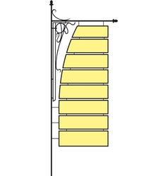 Vintage lamp post sign Royalty Free Vector Image