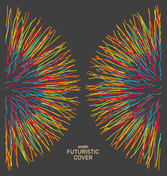 Sphere cover design template abstract geometric Vector Image