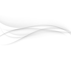 Abstract wave flow line isolated on white Vector Image