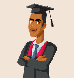 University graduate students Royalty Free Vector Image