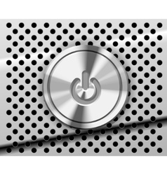 Metal button icon Royalty Free Vector Image - VectorStock