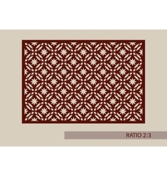 Template pattern for cutting decorative panel Vector Image