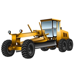 Motor road grader silhouette vector by rheyes - Image #675654 - VectorStock