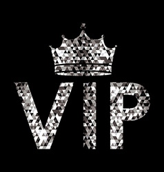 Vip crown symbol vector by kreatiw - Image #1298934 - VectorStock