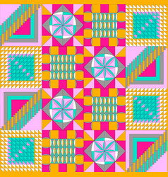 Abstract textile colorful textured triangles Vector Image
