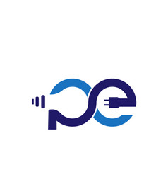 Electrical logo design Royalty Free Vector Image