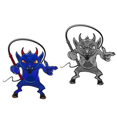 Red Devil Skulls Royalty Free Vector Image - VectorStock