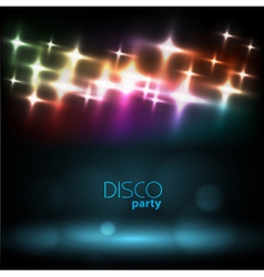 Stage with colorful lights background Royalty Free Vector