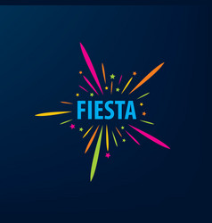 Abstract logo for fiesta Royalty Free Vector Image