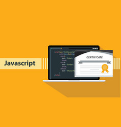C programming language with script sample Vector Image