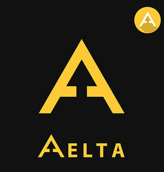 Delta letter icons set Royalty Free Vector Image