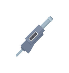 Vernier micrometer icon simple precision Vector Image