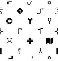 Driving school seamless pattern background icon Vector Image