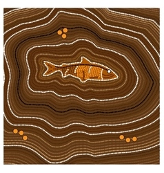 Aboriginal art seamless background Royalty Free Vector Image