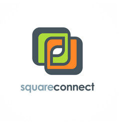 Square world pattern logo concept design symbol Vector Image