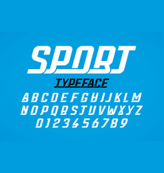 Vintage typeface retro style font Royalty Free Vector Image