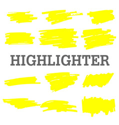 Marker highlight stripes Royalty Free Vector Image