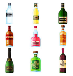 Alcohol borders Royalty Free Vector Image - VectorStock