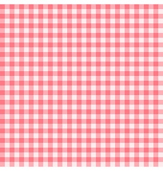 Seamless pattern with pink gingham check plaid Vector Image