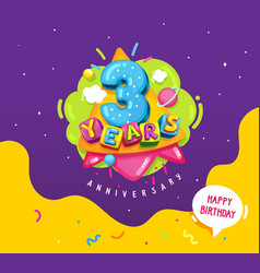 Colored cartoon numbers Royalty Free Vector Image