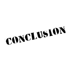 Conclusion rubber stamp Royalty Free Vector Image