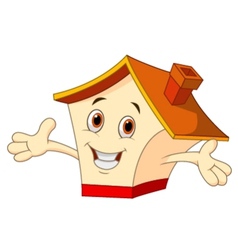 Cartoon fairy tale house made hat Royalty Free Vector Image