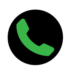 Green phone icon Royalty Free Vector Image - VectorStock