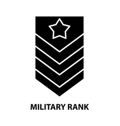 Rank shoulder line icon badge and army epaulette Vector Image