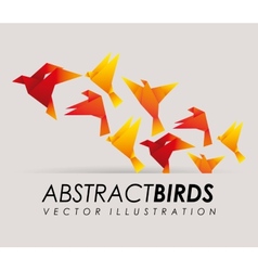 Bird abstract triangle design Royalty Free Vector Image