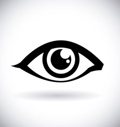 Eye icon on white background Royalty Free Vector Image