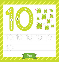 Number 7 transportation tracing worksheet Vector Image