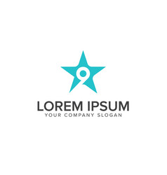 Number 9 logo design concept template Royalty Free Vector