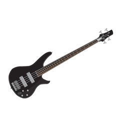Electric and bass guitar headstock silhouettes Vector Image
